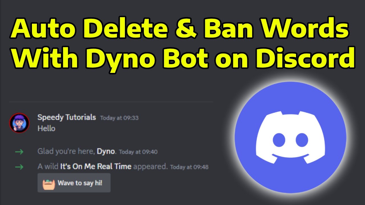 How To Ban & Auto Delete Words On Discord With Dyno Bot - YouTube