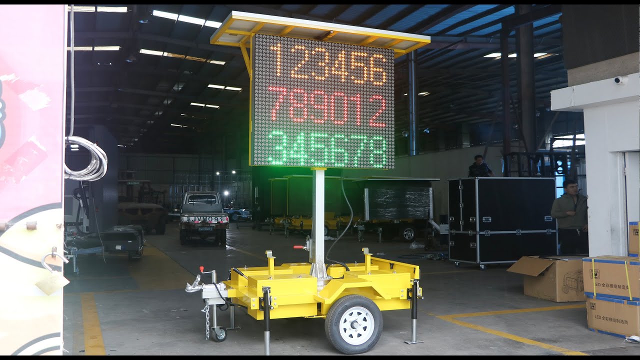 VMS led trailer P37.5 - YouTube