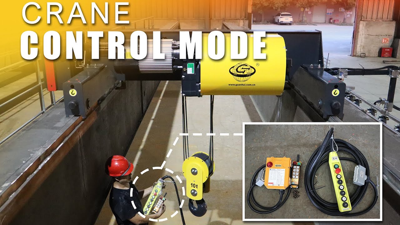10 Ton Overhead Crane Control Mode - YouTube