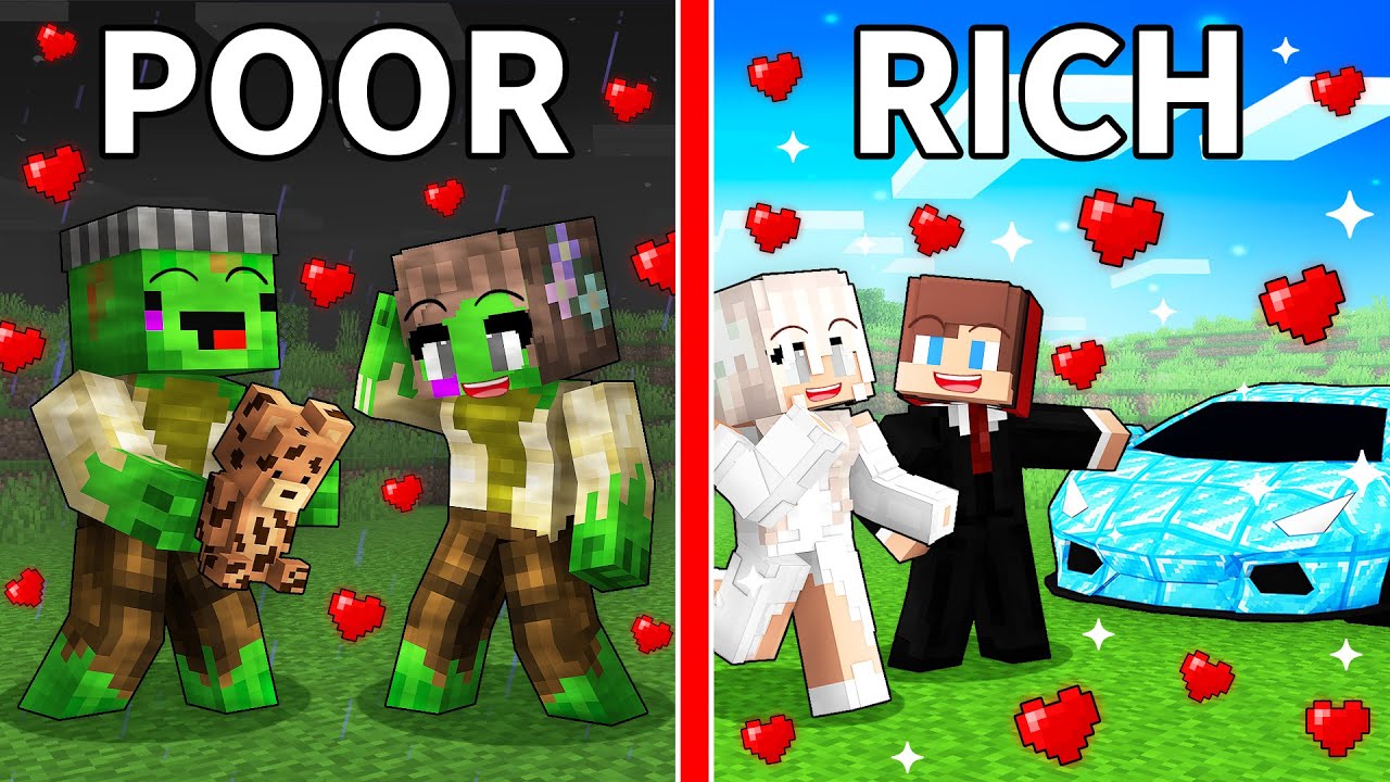 Mikey POOR vs JJ RICH LOVE in Minecraft (Maizen) - YouTube