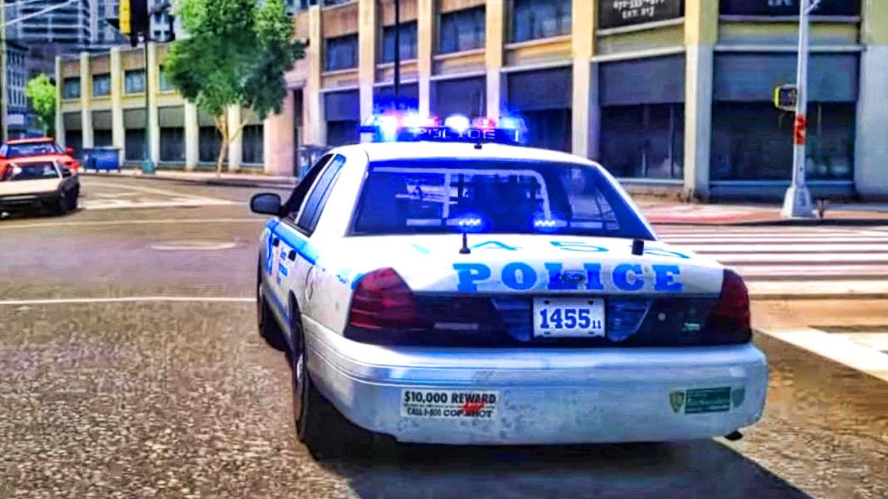 Playing GTA 4 As A POLICE OFFICER City Patrol| GTA 5 Lcpdfr Mod| 4K # ...