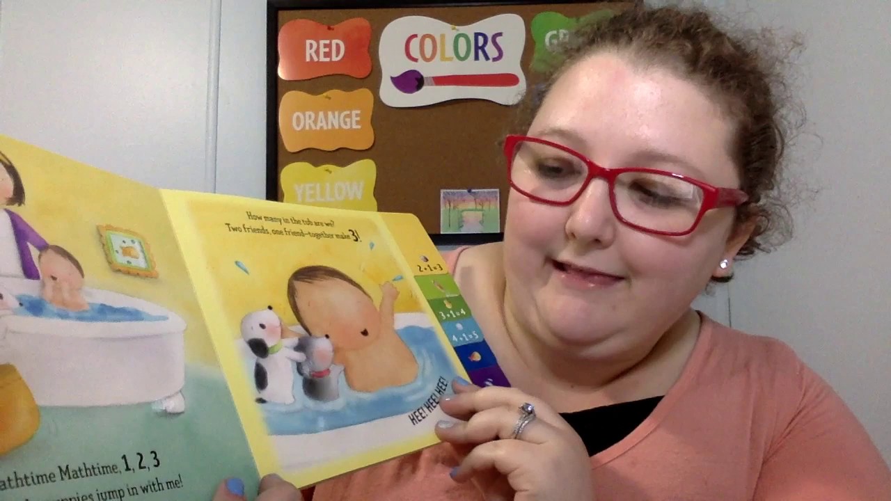 Math Week Thursday Infant Read Aloud - Bathtime Mathtime - YouTube