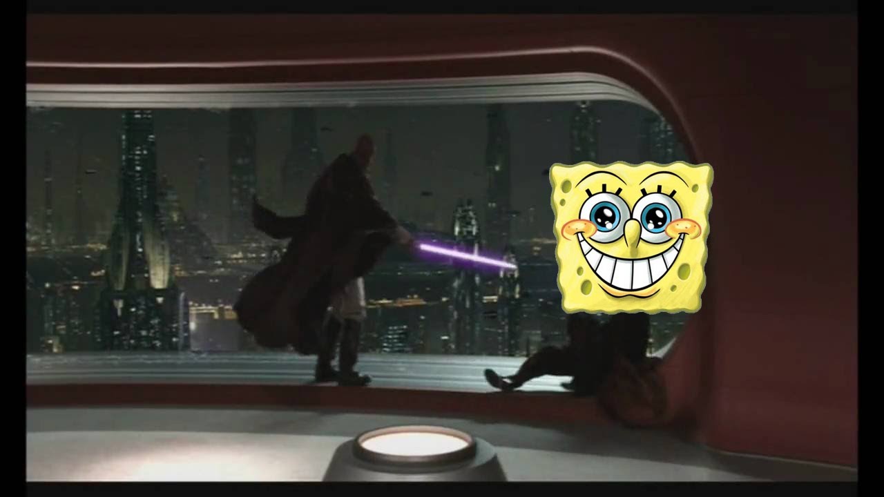 "UNLIMITED POWER" Scene except Palpatine IS SPONGEBOB - Happy Birthday ...