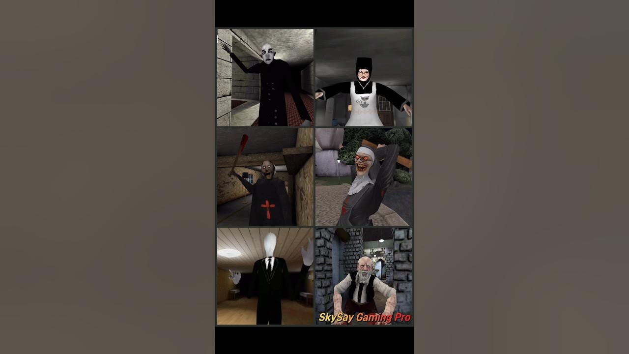 Jumpscare Battle!10 Nosferatu Vs Horror Kiss 2 Vs Granny Is Evil Nun Vs Rod Mom Vs Slenderman ...