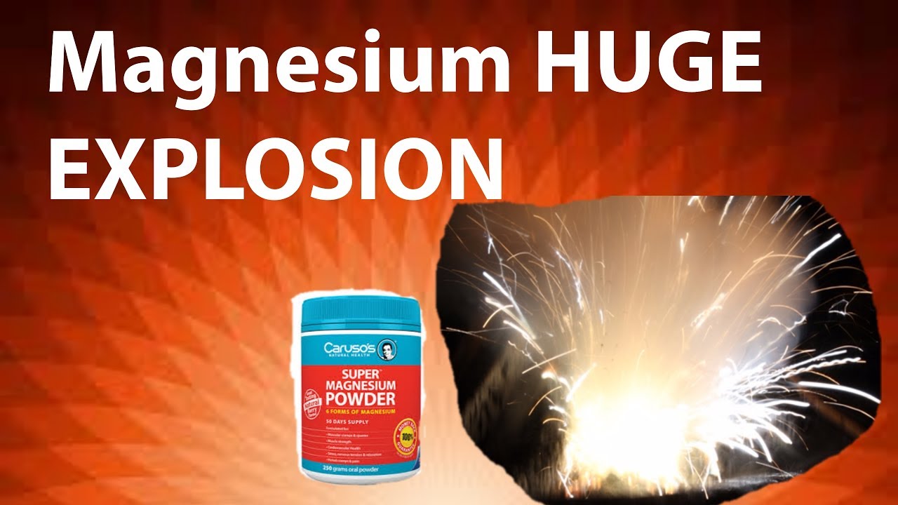 Explosion Entertainment #1 Magnesium create a mushroom cloud in my lab ...