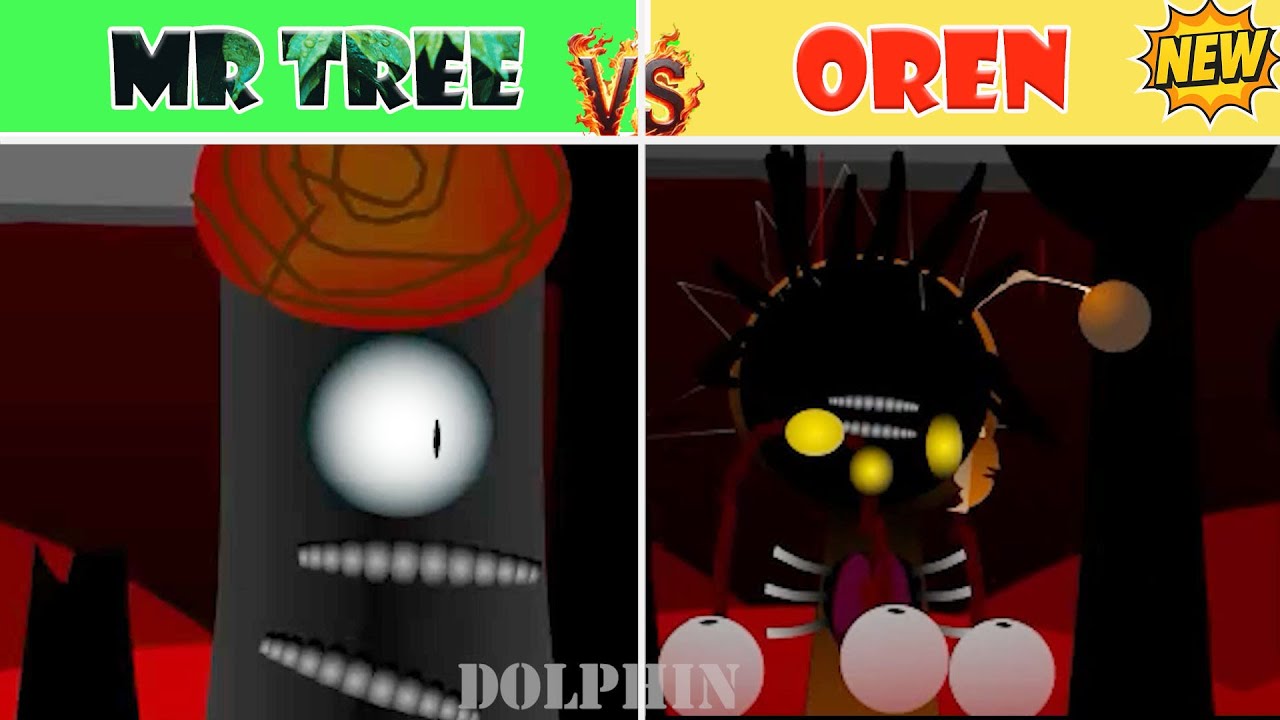 Incredibox Sprunki but Mr Tree vs Oren in phase 1 vs phase 2 vs phase ...