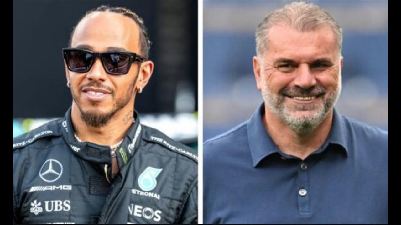 Ange Postecoglou cracks Lewis Hamilton joke after teasing Tottenham ...