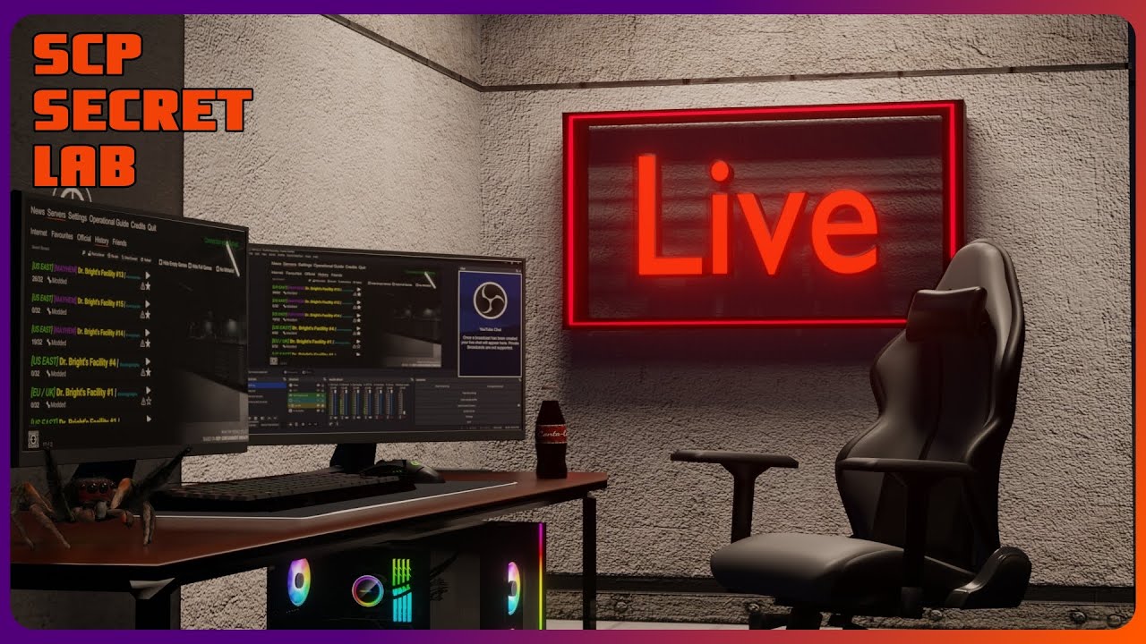 Gaming on Dr. Bright's Facility | SCP Secret Lab Live - YouTube