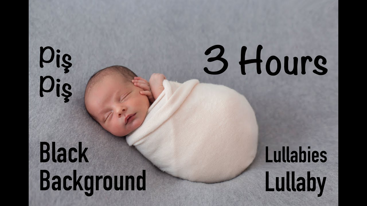 Lullabies Lullaby - Baby Sleep Music - 3 Hours - Black Background - YouTube