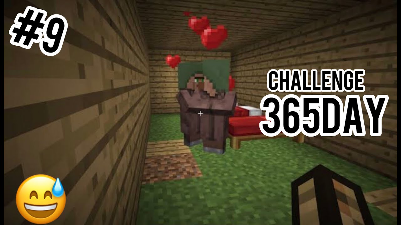 minecraft 365 days challenge😬 || start from 2024 end on 2025 # 9day ...