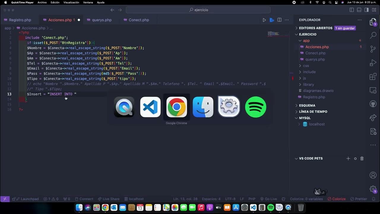 Crear, conectar e insertar datos en página web desde cero con PHP y MySQL 2 Solución - YouTube