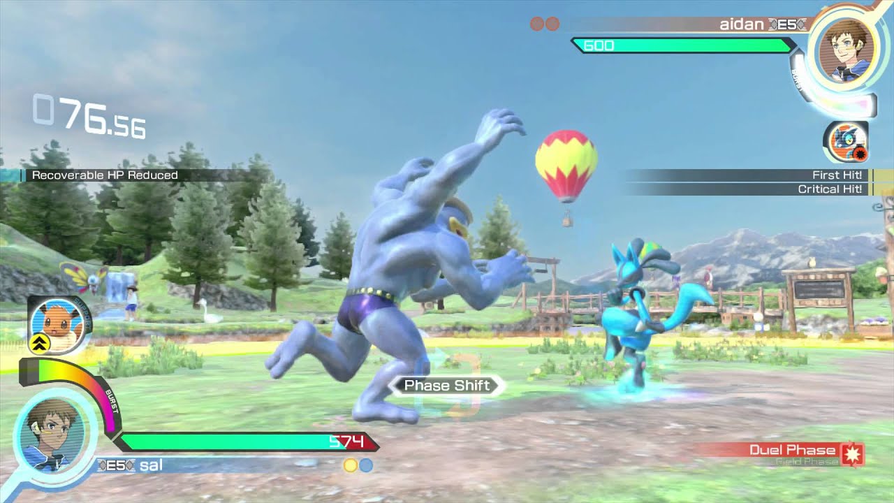 Pokken Tournament: machamp vs lucario - YouTube