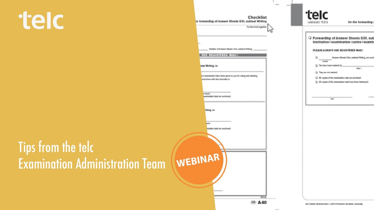 Tips from the telc Examination Administration team - YouTube