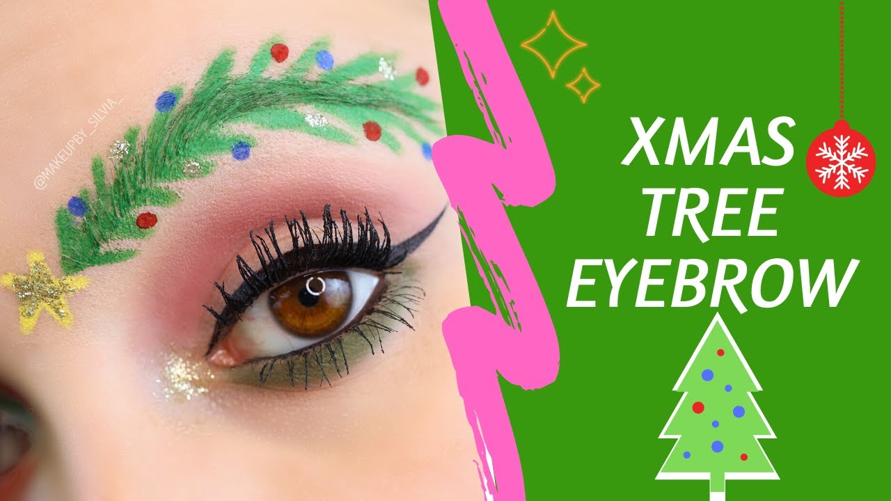 Christmas tree eyebrow - YouTube