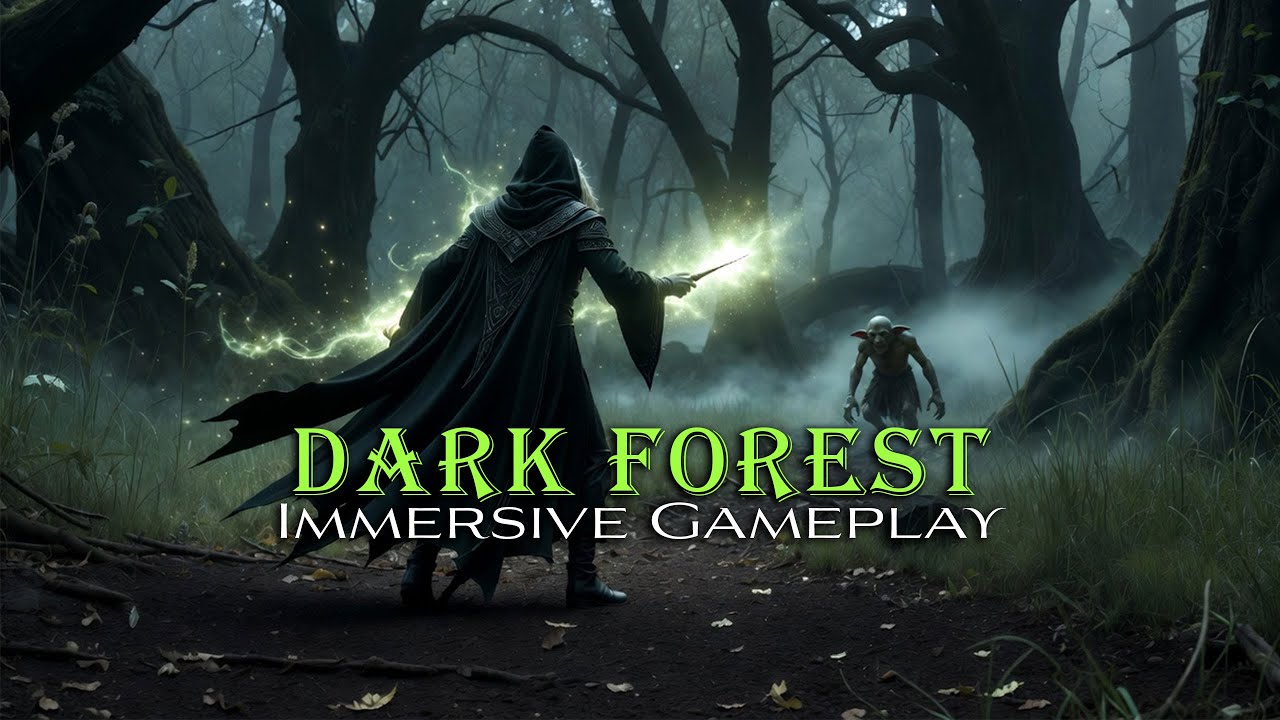 Dark Magical Forest - Immersive Stealth Action Hooded Wizard - YouTube