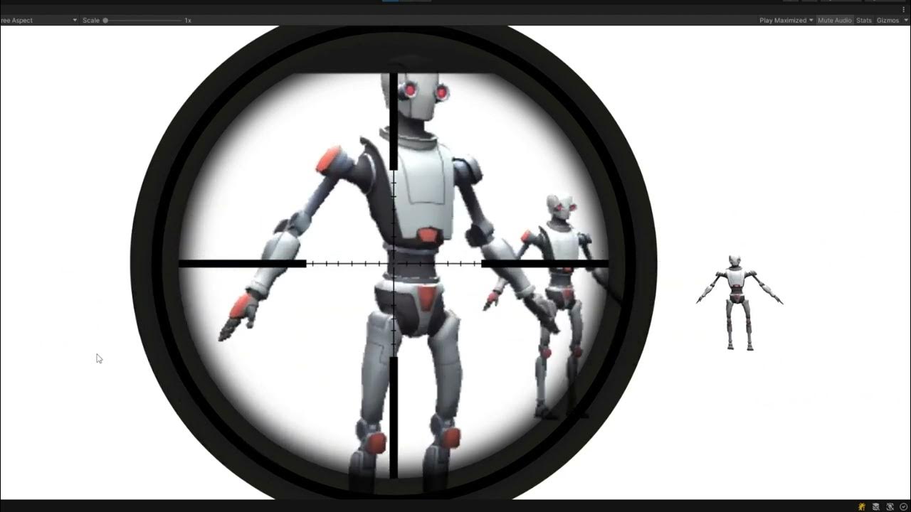 Sniper scope zoom shader in Unity - YouTube