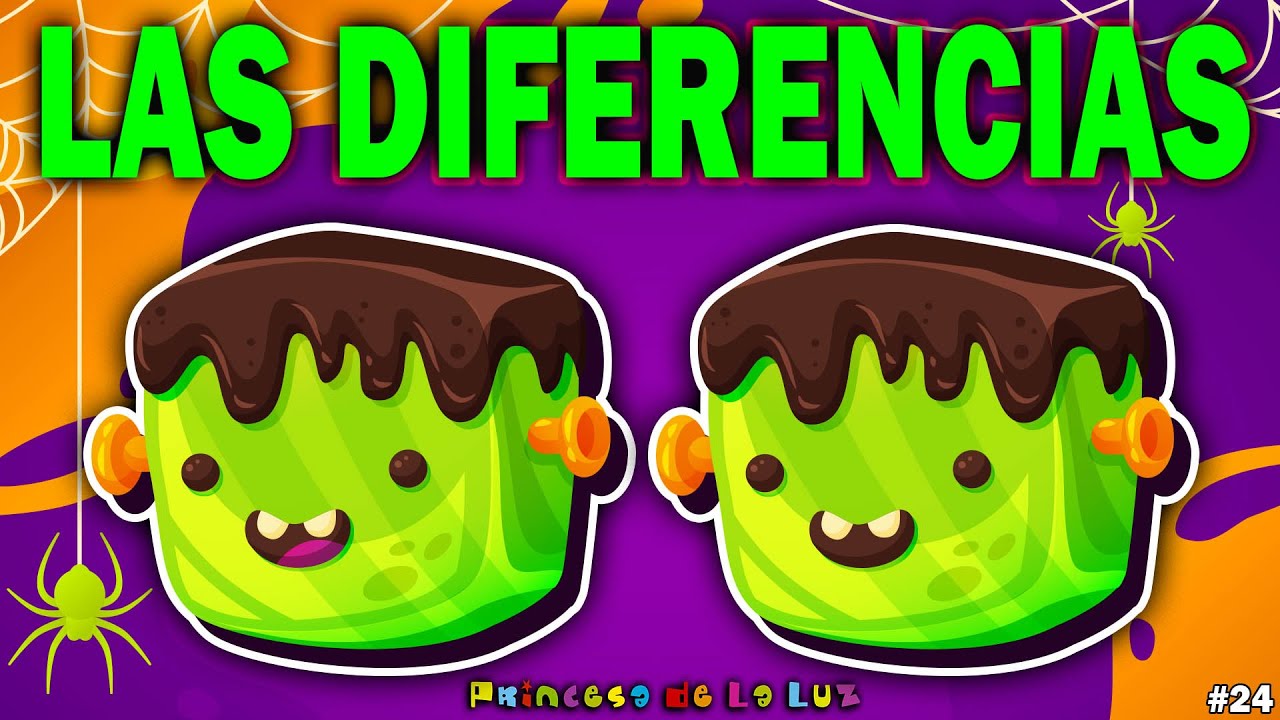 ENCUENTRA LAS DIFERENCIAS ⭕ Especial HALLOWEEN 🎃 BUSCA 🔍 La DIFERENCIA ...