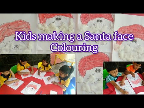 Christmas day activity for kids/Santa face craft ideas @loli-fe-tatoschoolofearlyc9868