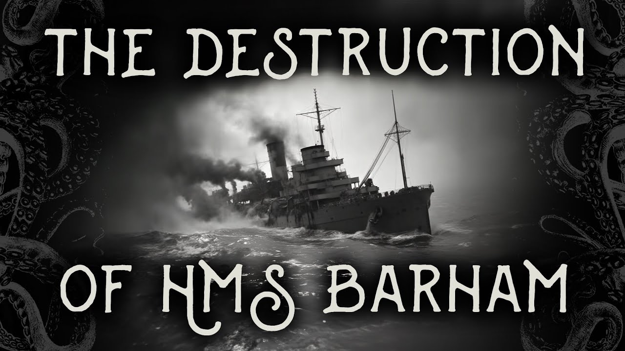 The Destruction of the Battleship HMS Barham after she was torpedoed by ...