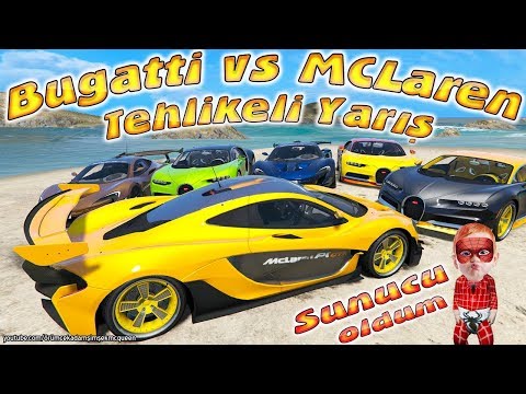 Tehlikeli Yarış Bugatticiler McLarencılar Örümcek Bebek ve Süper Arabalar Videoları