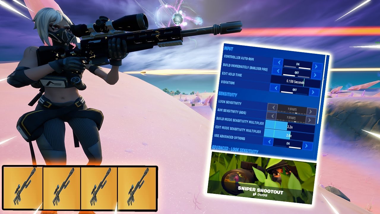I Tried Fe4RLess Settings in Sniper Shootout... (It gave me AimBOT ...