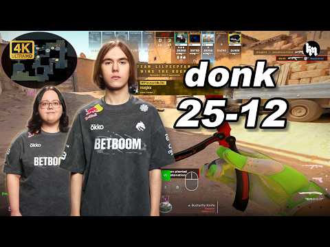 🔥donk (25-12) | avg 3.4K ELO | Dust2 POV | Sep 3, 2026
