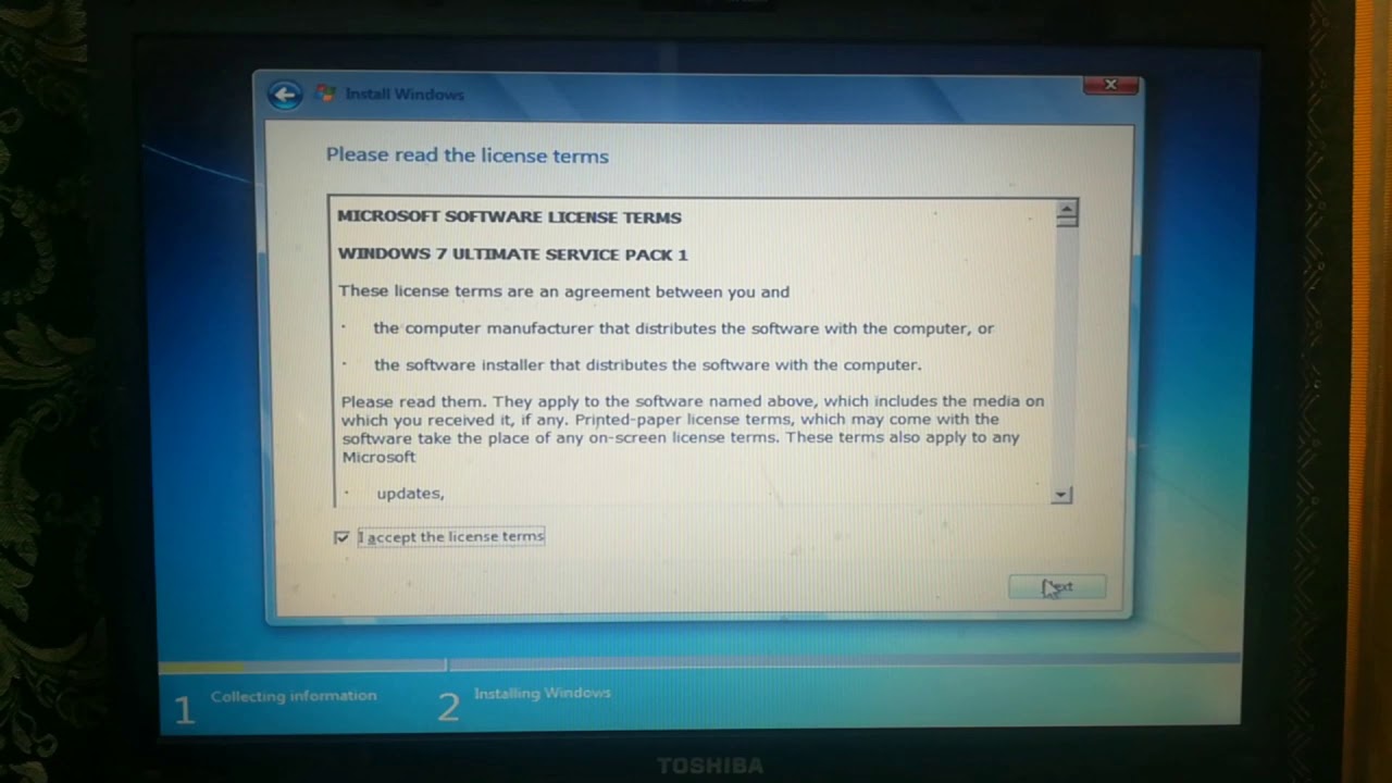 How to Reformat Toshiba Laptop Windows 7 Using Bootable Flashdrive ...