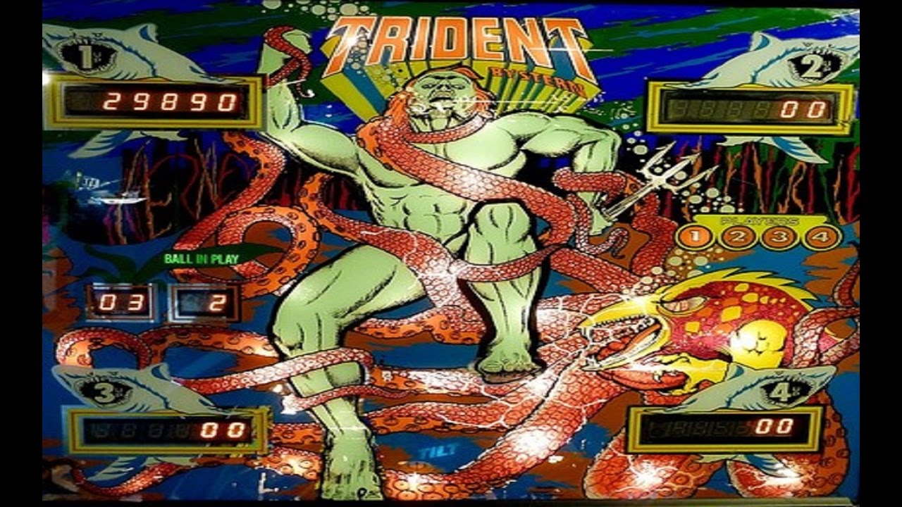 Trident Pinball by stern Review Using Future Pinball - YouTube