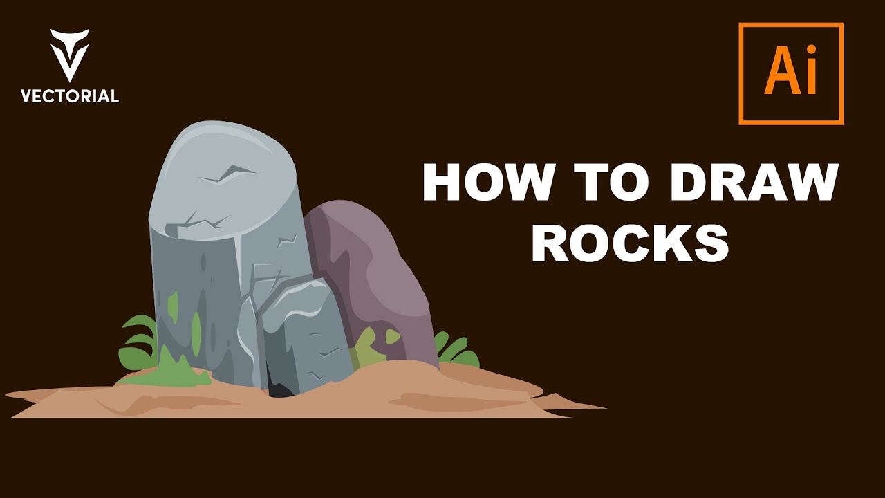 How To Draw A Rocks In Adobe Illustrator YouTube How To Draw A Rocks In Adobe Illustrator YouTube