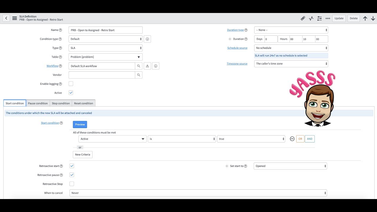ServiceNow - How to Implement The Retroactive Start SLA Condition in ...