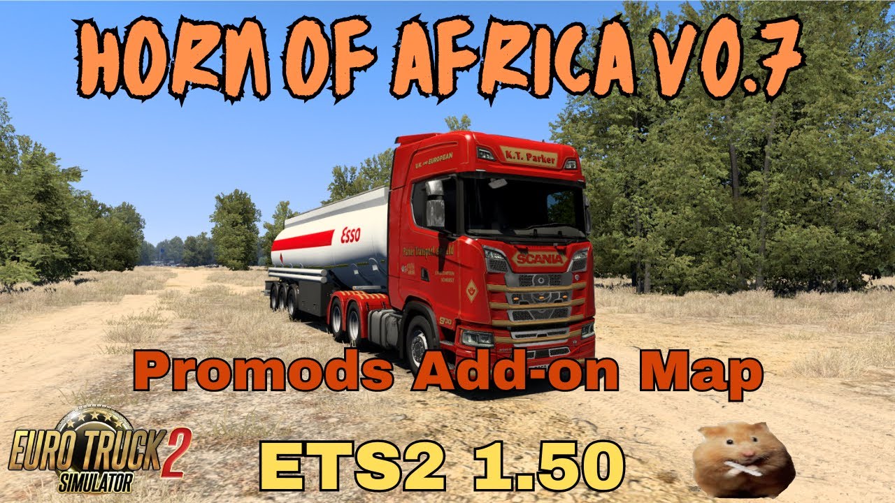 ETS2 1.50 HORN OF AFRICA v0.7 Promods Middle East Add-on Map (Silent ...