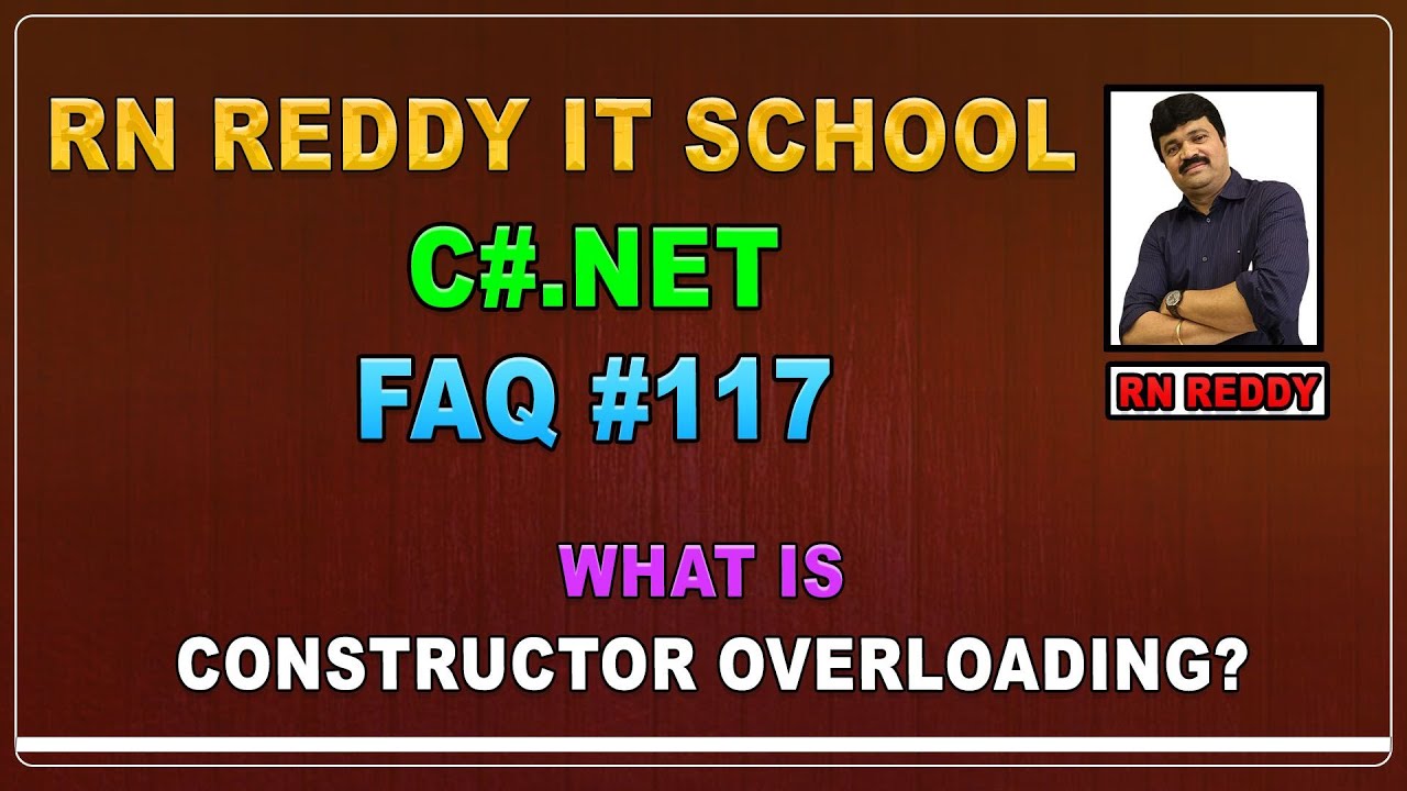 C Faq 117 What Is Constructor Overloading Youtube