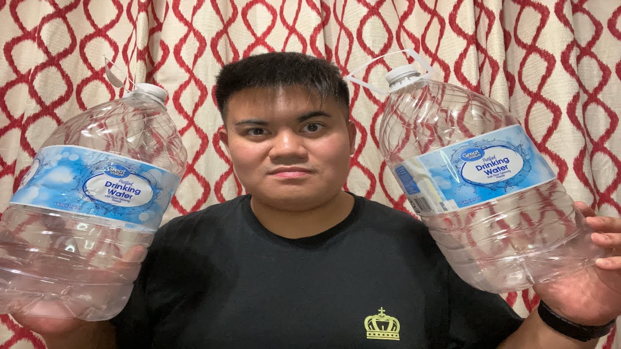 ASMR 1 Minute Plastic One Gallon Jug Sounds (No Talking) - YouTube