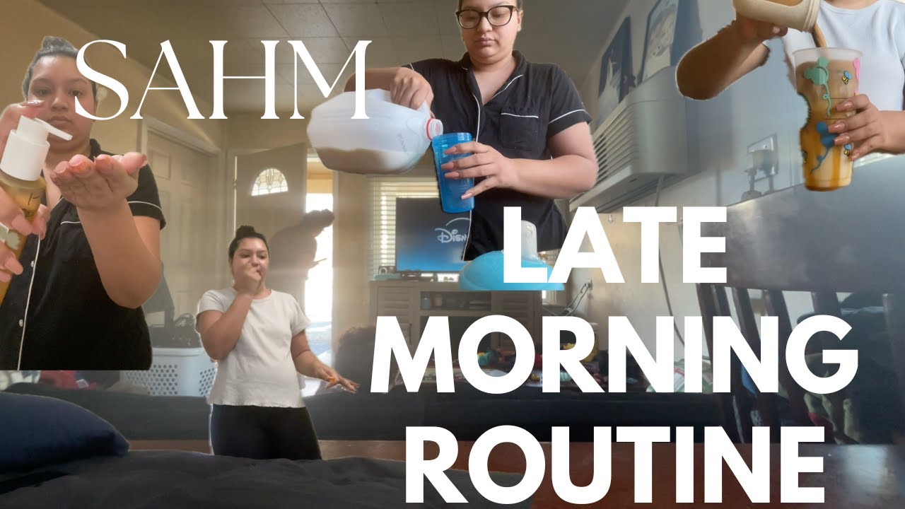 SAHM: Late Start Morning Routine - YouTube
