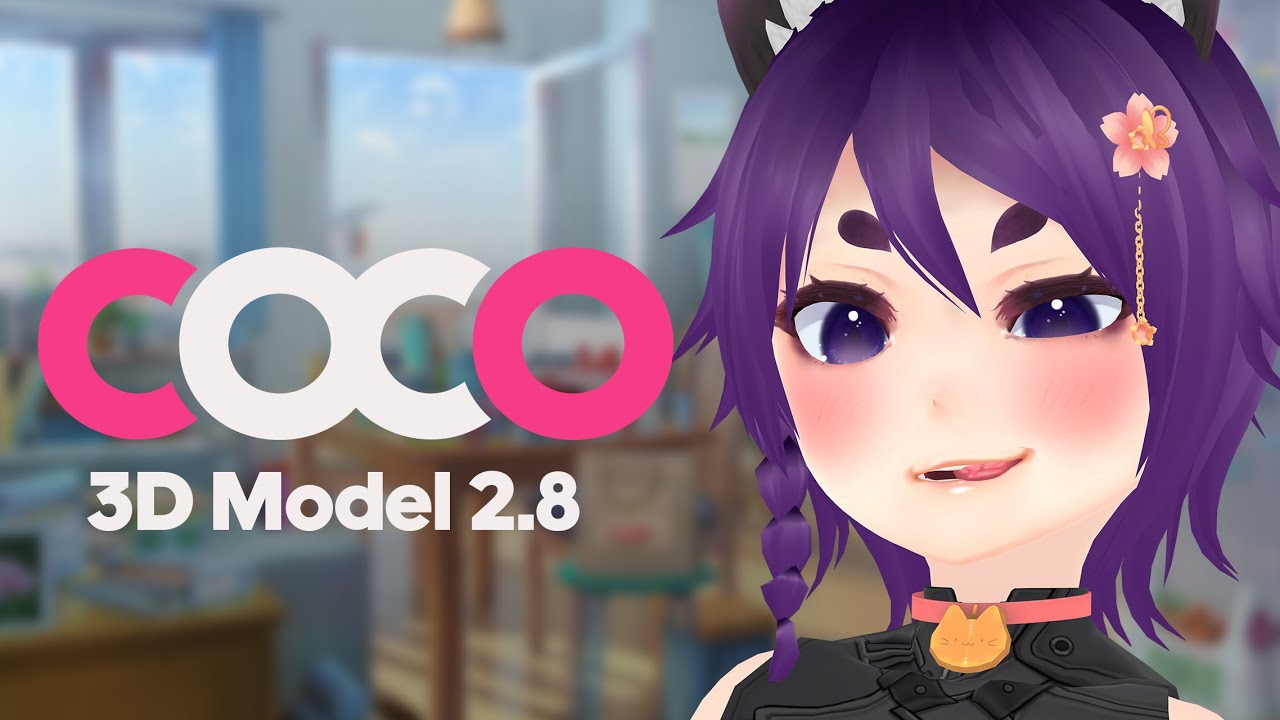 COCO Update 3D Model Versi 2.8 🌸 Vtuber - YouTube