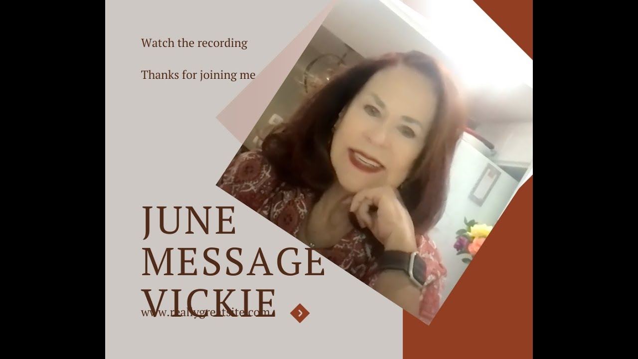Vickie June Message to her Direct Branch & downline Teams - YouTube