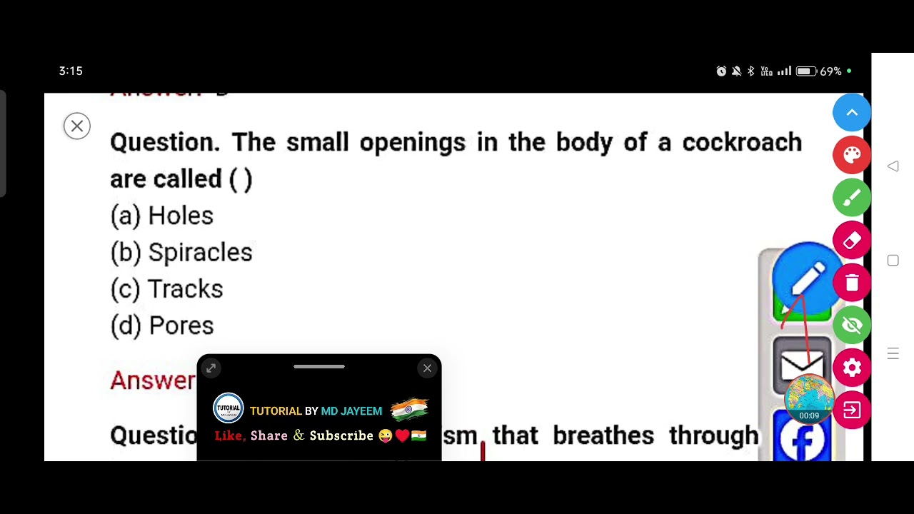 The small openings in the body of a cockroach are called. - YouTube