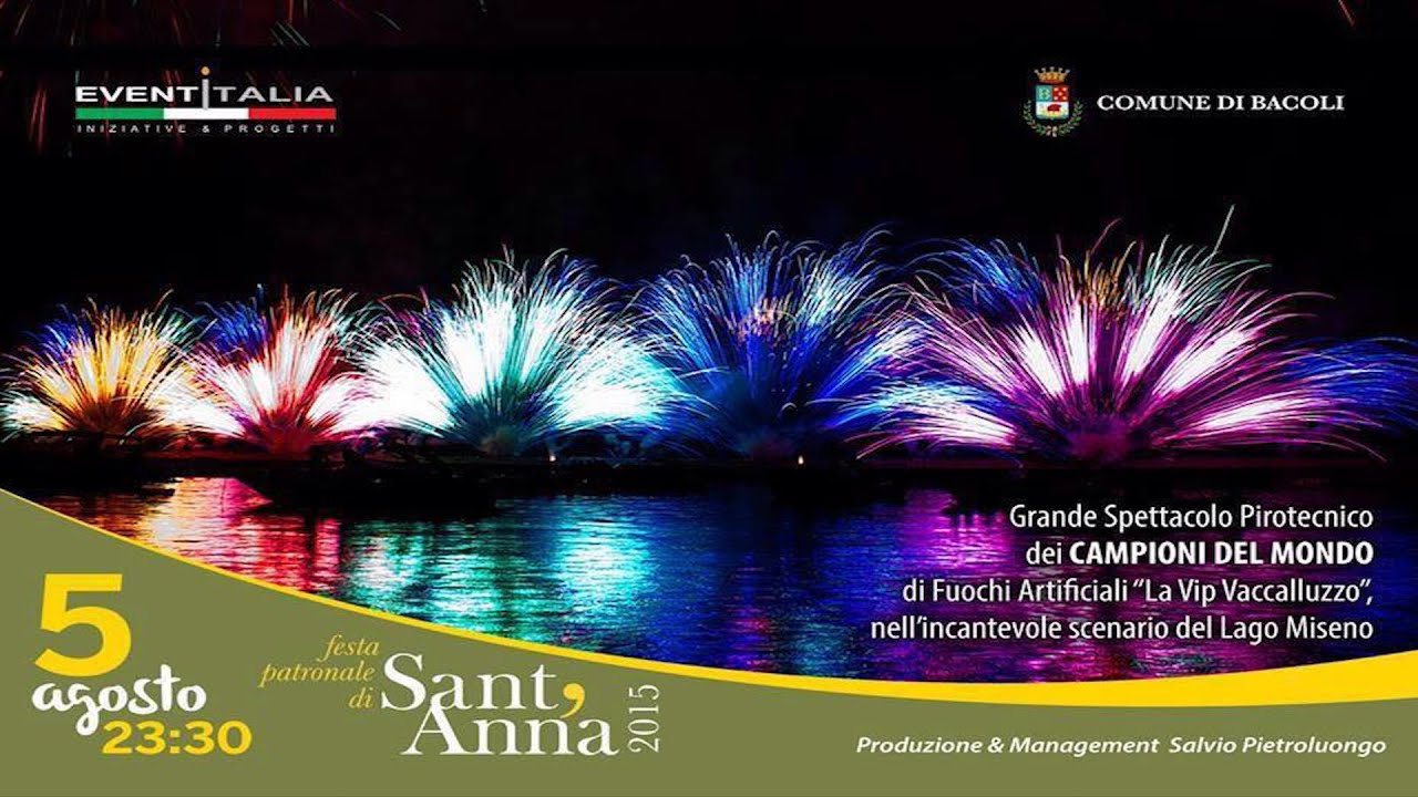 Fuochi d'artificio 2015 | Bacoli - Fireworks Display - YouTube