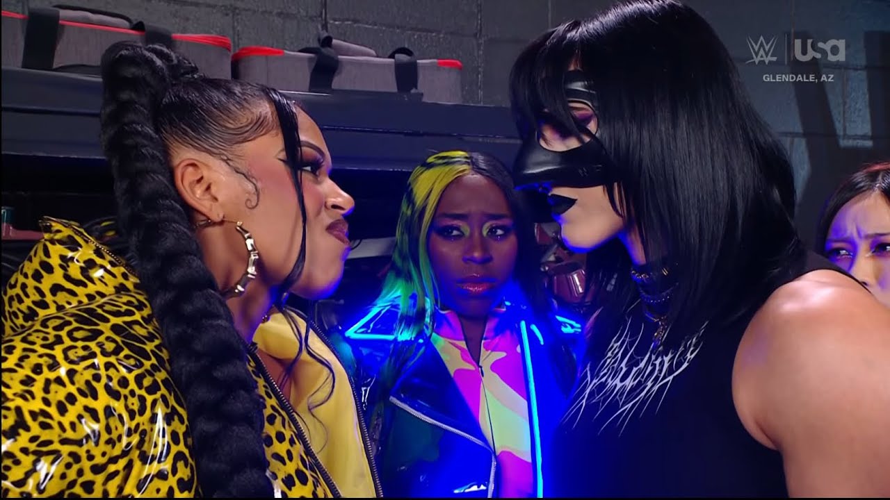 Bianca Belair, Naomi, Iyo Sky,And Rhea Ripley Backstage Segment - Wwe ...