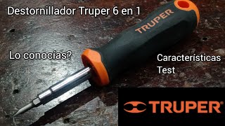 Destornillador 6 en 1 Truper. screwdriver