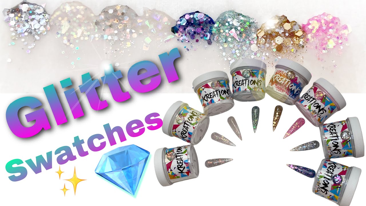 KREATIONS BY KIKI GLITTER COLLECTION | SWATCH WITH ME | KBK | AMNESTY ...