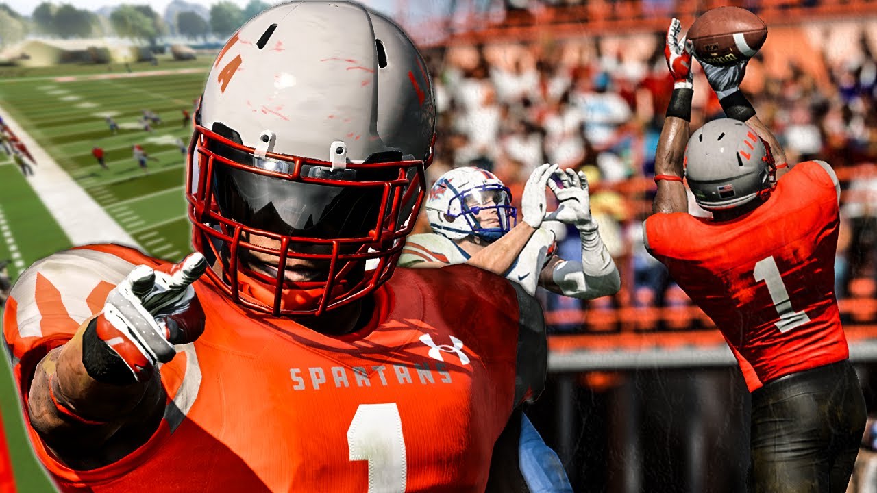 MULTIPLE BIG PLAYS! | MARCUS COLE HIGH SCHOOL FOOTBALL CAREER MODE | EP ...