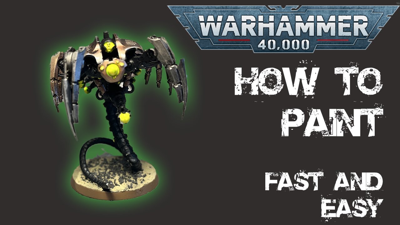 How to Paint a Necron Canoptek Wraiths FAST and EASY - YouTube