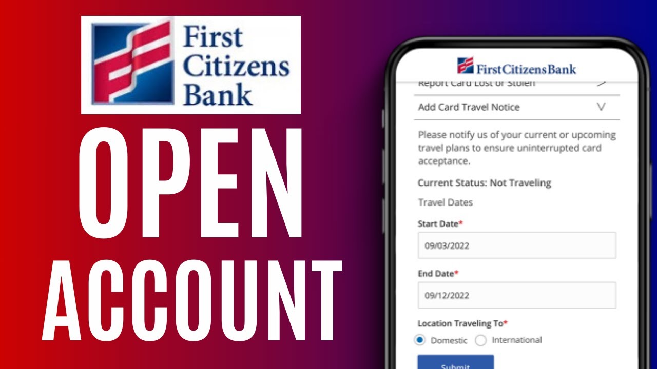 How to Create First Citizens Bank Account Online - YouTube