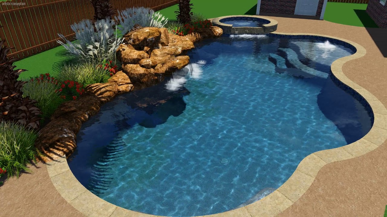 McCarthy Pool Design by Backyard Amenities - YouTube