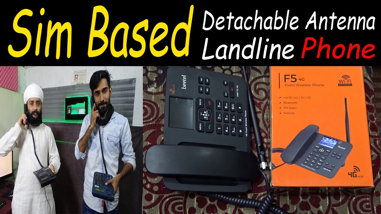 Multi Sim Walkie Beetel F5-4G Volte Landline Phone with Detachable ...