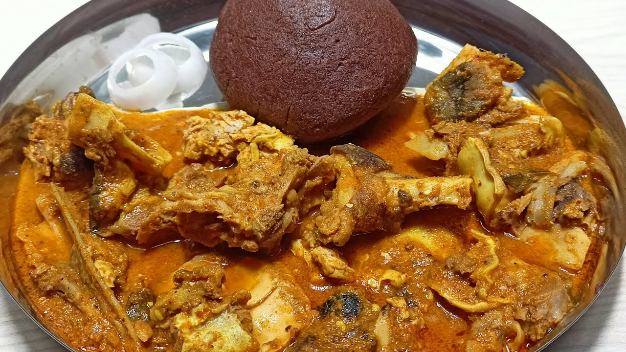ಮುದ್ದೆ ಜೊತೆ ತಲೆ ಮಾಂಸದ ಸಾರು | GOAT HEAD SAMBAR IN KANNADA | TALE MAMSA ...
