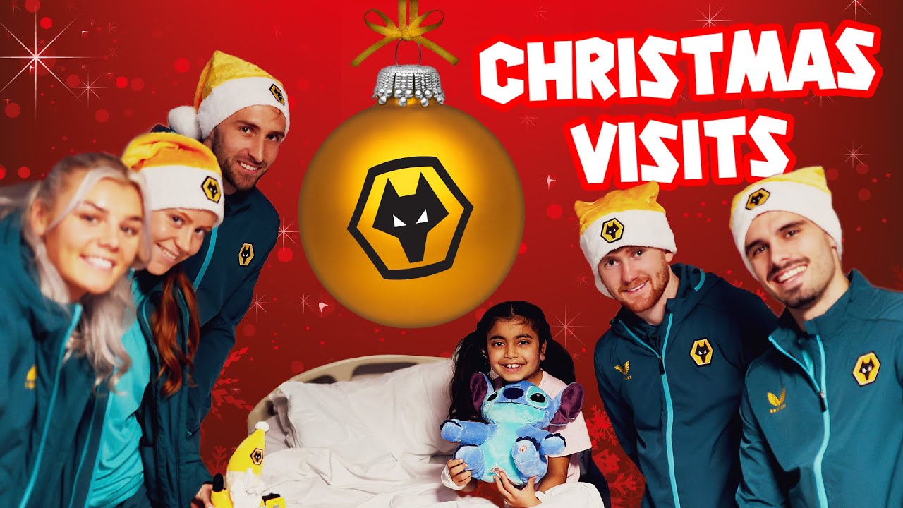 Wolves players spread Christmas cheer with special visits! - YouTube