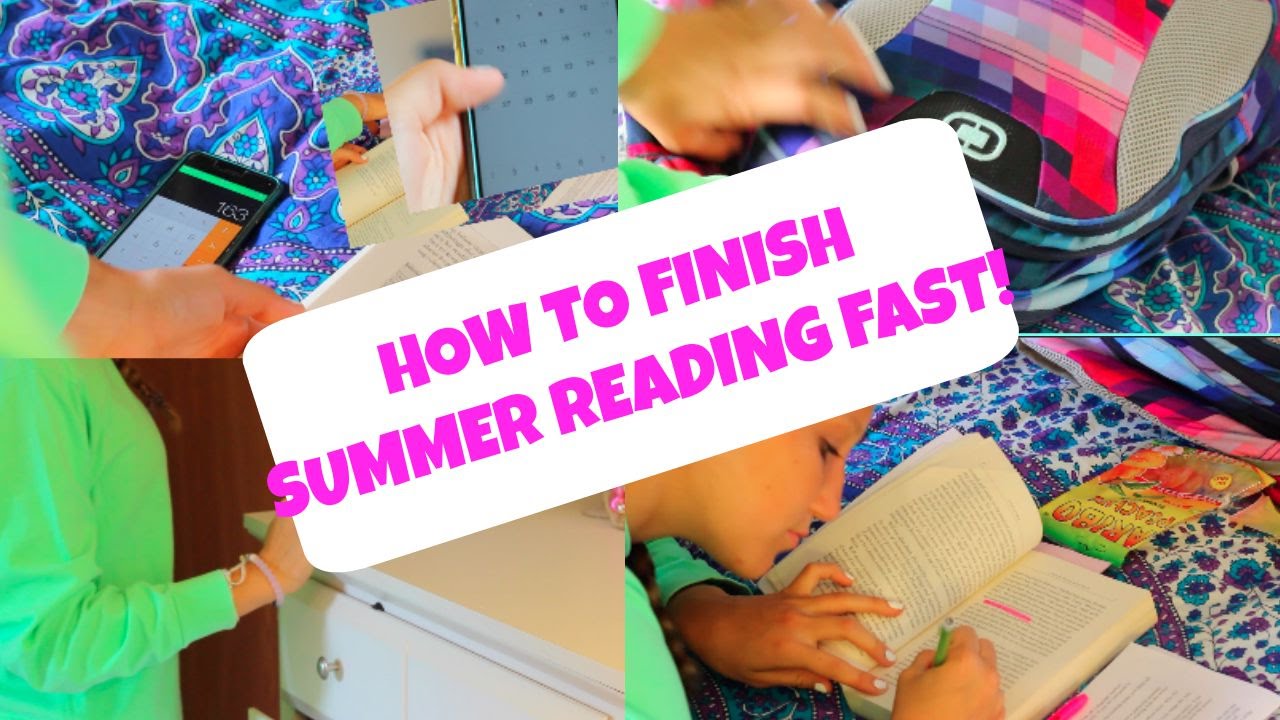 How to Finish Summer Reading FAST! - YouTube