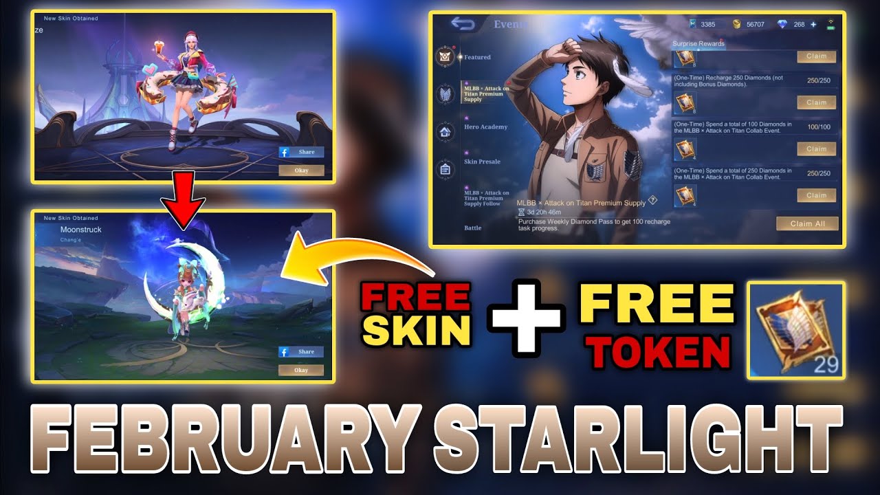 Attack On Titan Draw | February Starlight Full Rewands Mlbb # ...